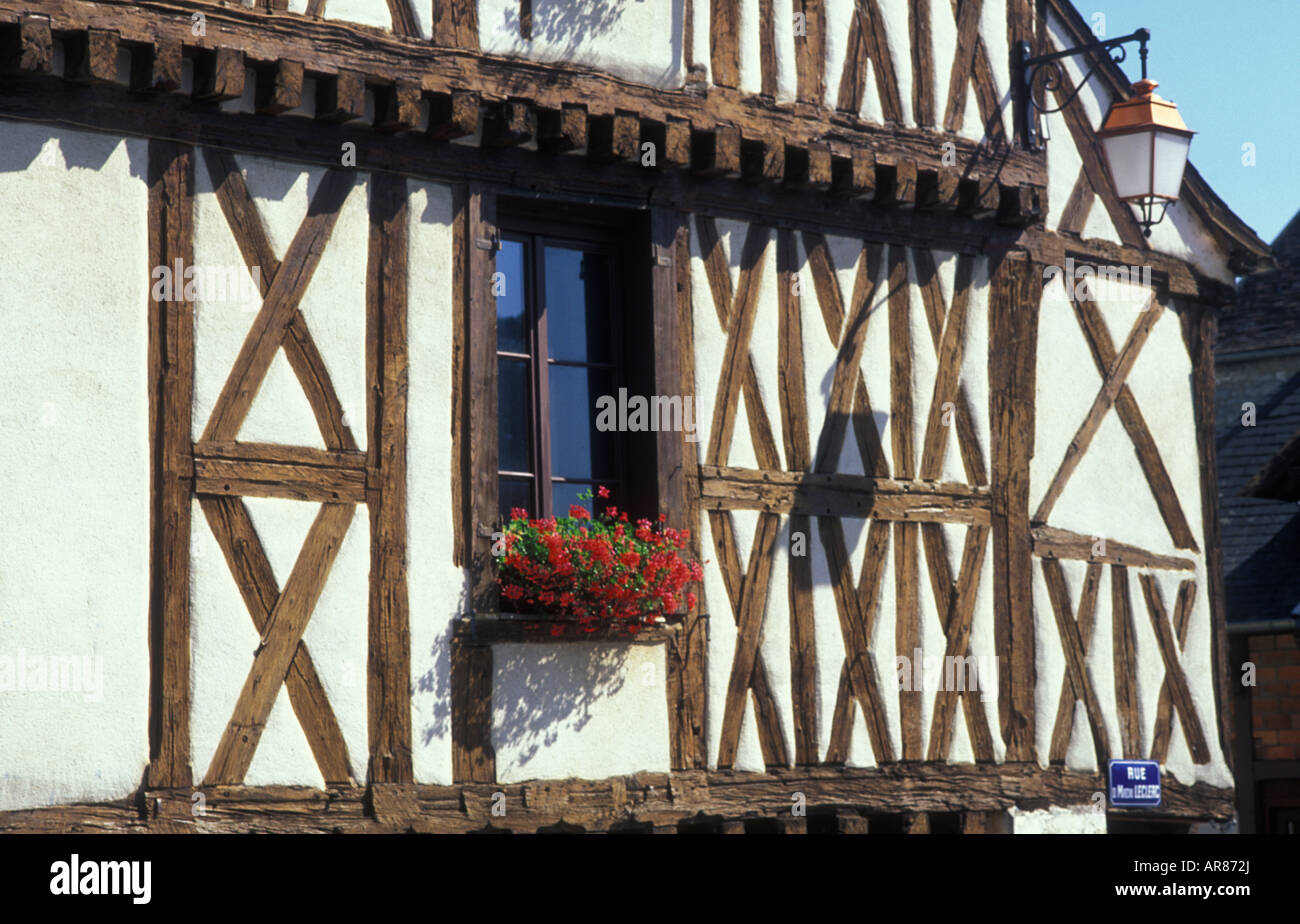 Timber frame building in Chablis Town Burgundy, France Stock Photo - Alamy