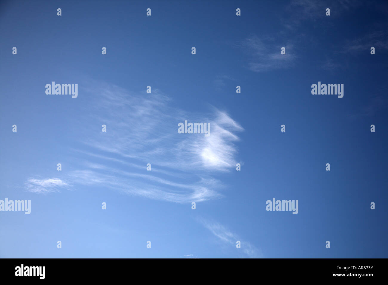 Cloud formation in blue sky Stock Photo - Alamy
