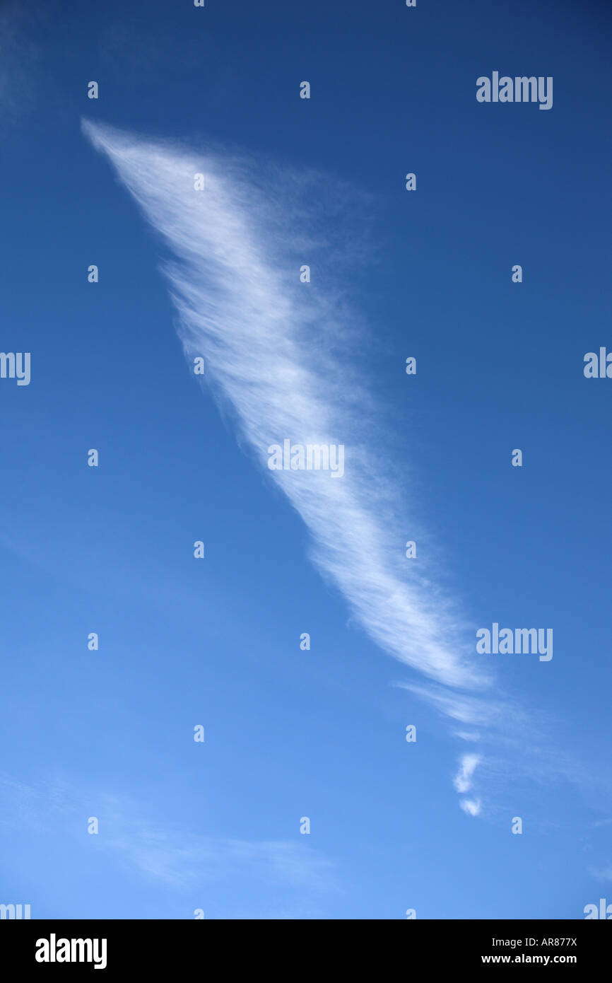 Cloud formation in blue sky Stock Photo - Alamy