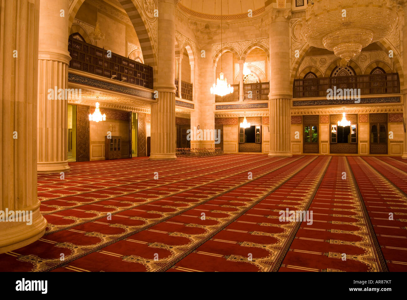 Interiors of Hariri Mosque Saidon Lebanon Middle East Stock Photo - Alamy