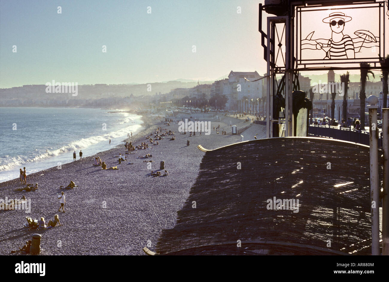 The Beach at Nice, France Stock Photo - Alamy