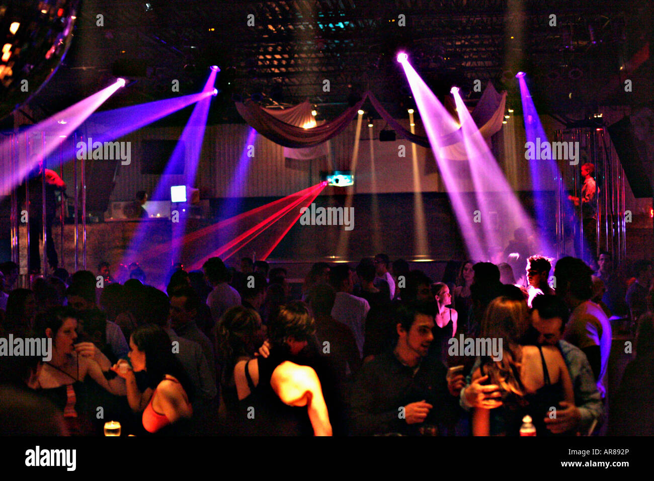 Young people at a nightclub Stock Photo - Alamy