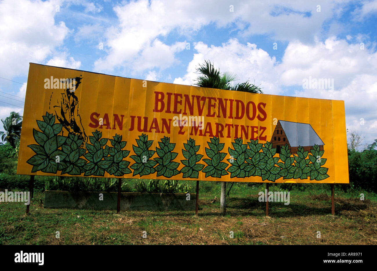 Welcome To San Juan Y Martinez Stock Photo - Alamy