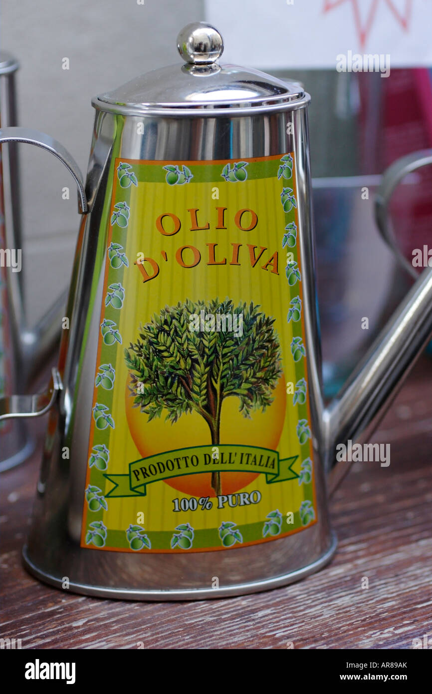 Decorative olive oil container italy hi-res stock photography and ...