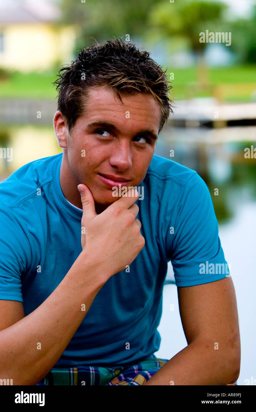 Teen Male Model Stock Photo - Alamy