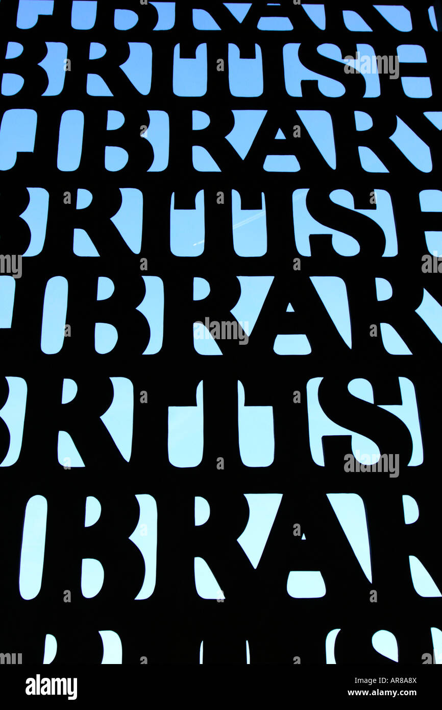 british library ornate entrance gates to courtyard area london england ...