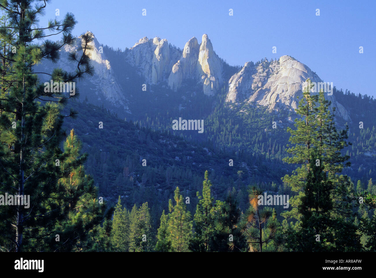 The Needles from the Kern River Valley, Sequoia National Forest, Sierra ...