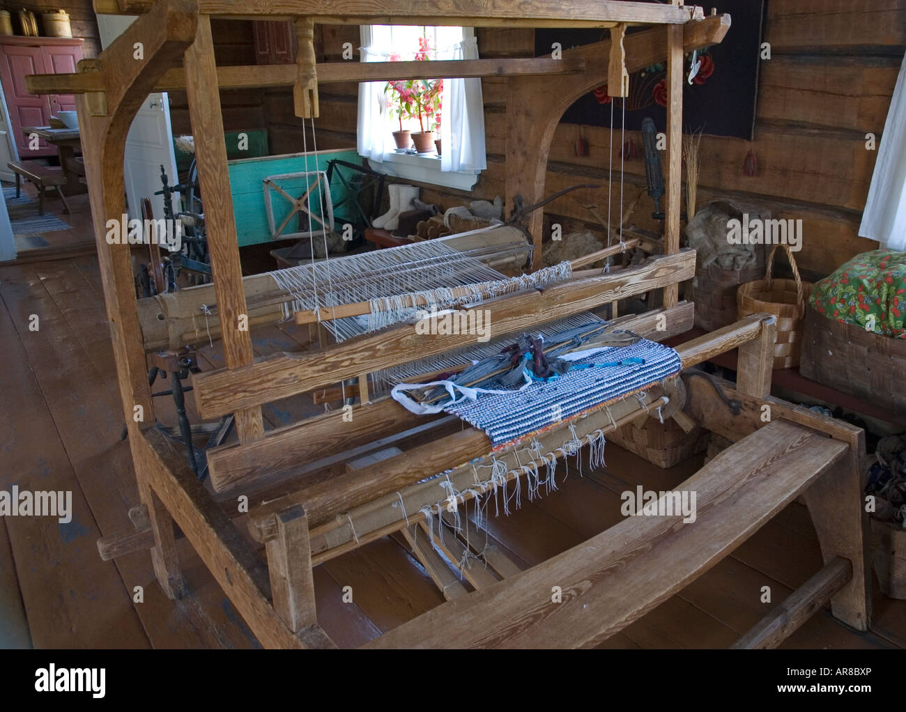 Loom inside farmhouse building at Kovero cultural heritage area ...