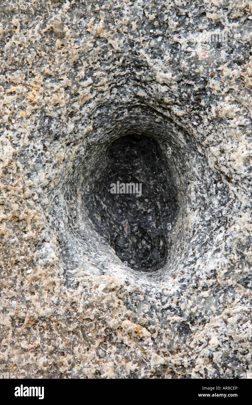 Large granite blocks on the shore of Rye, New Hampshire USA Stock Photo ...