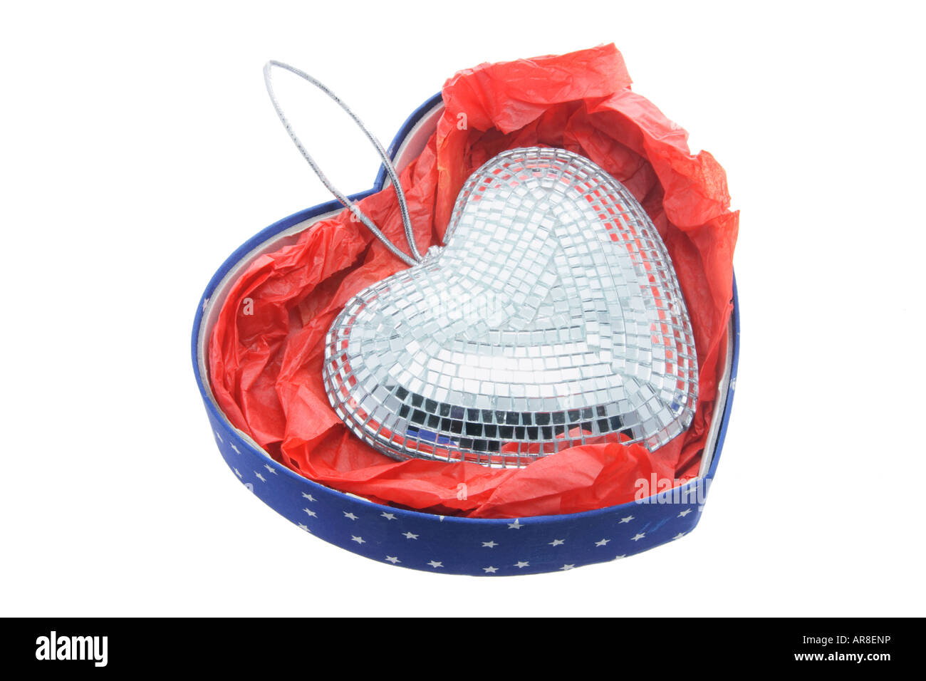 Silver Love Heart Symbol Stock Photo - Alamy