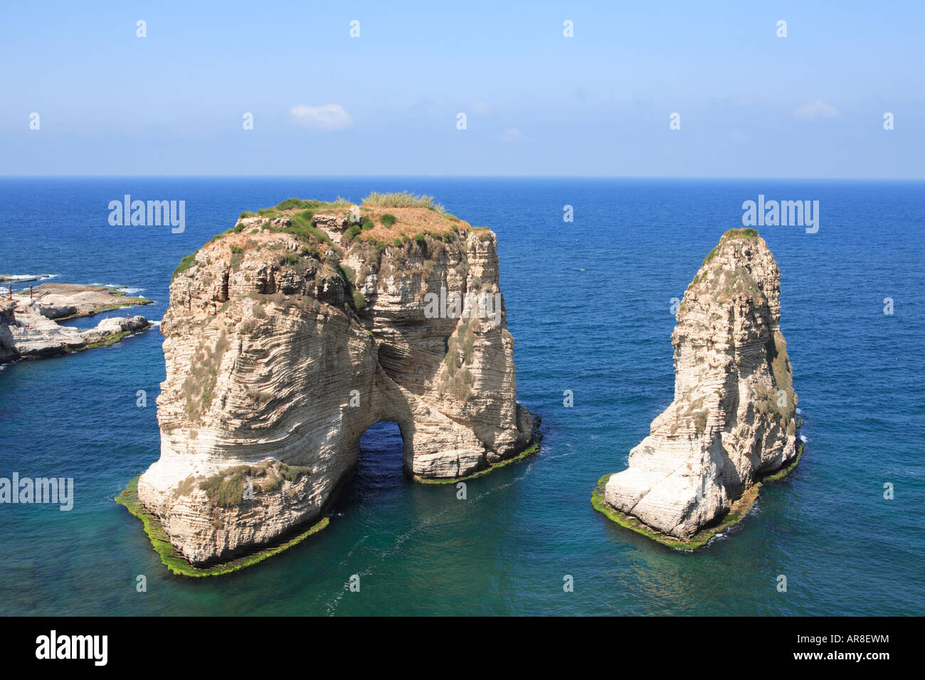 Pigeon Rocks Raouche District Beirut Lebanon Stock Photo - Alamy