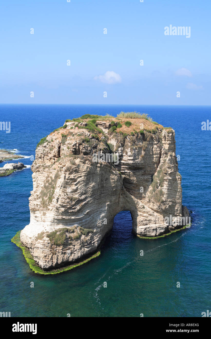 Pigeon Rocks Raouche District Beirut Lebanon Stock Photo - Alamy