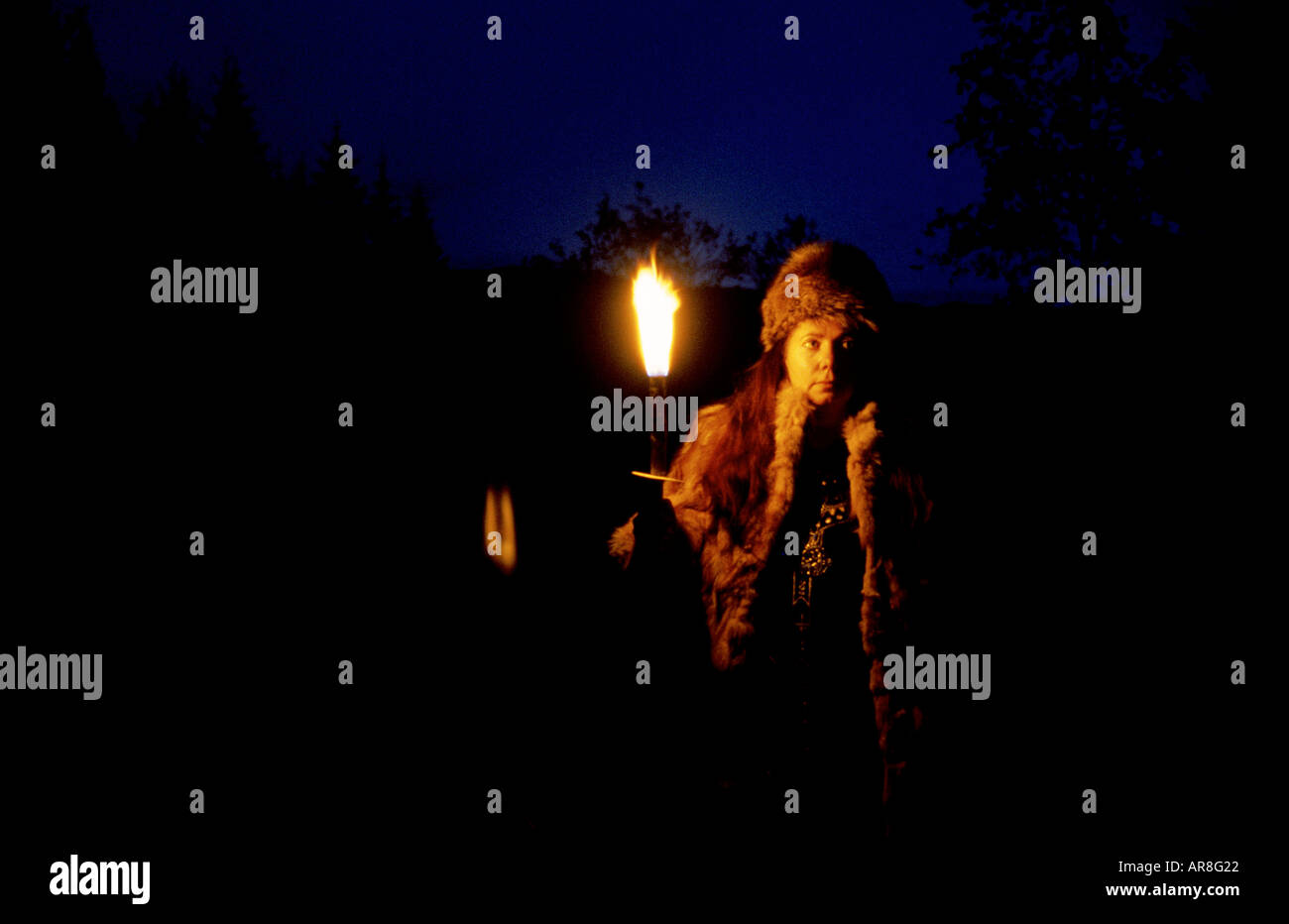 Vikings Disablot Hredavatn Iceland Stock Photo - Alamy