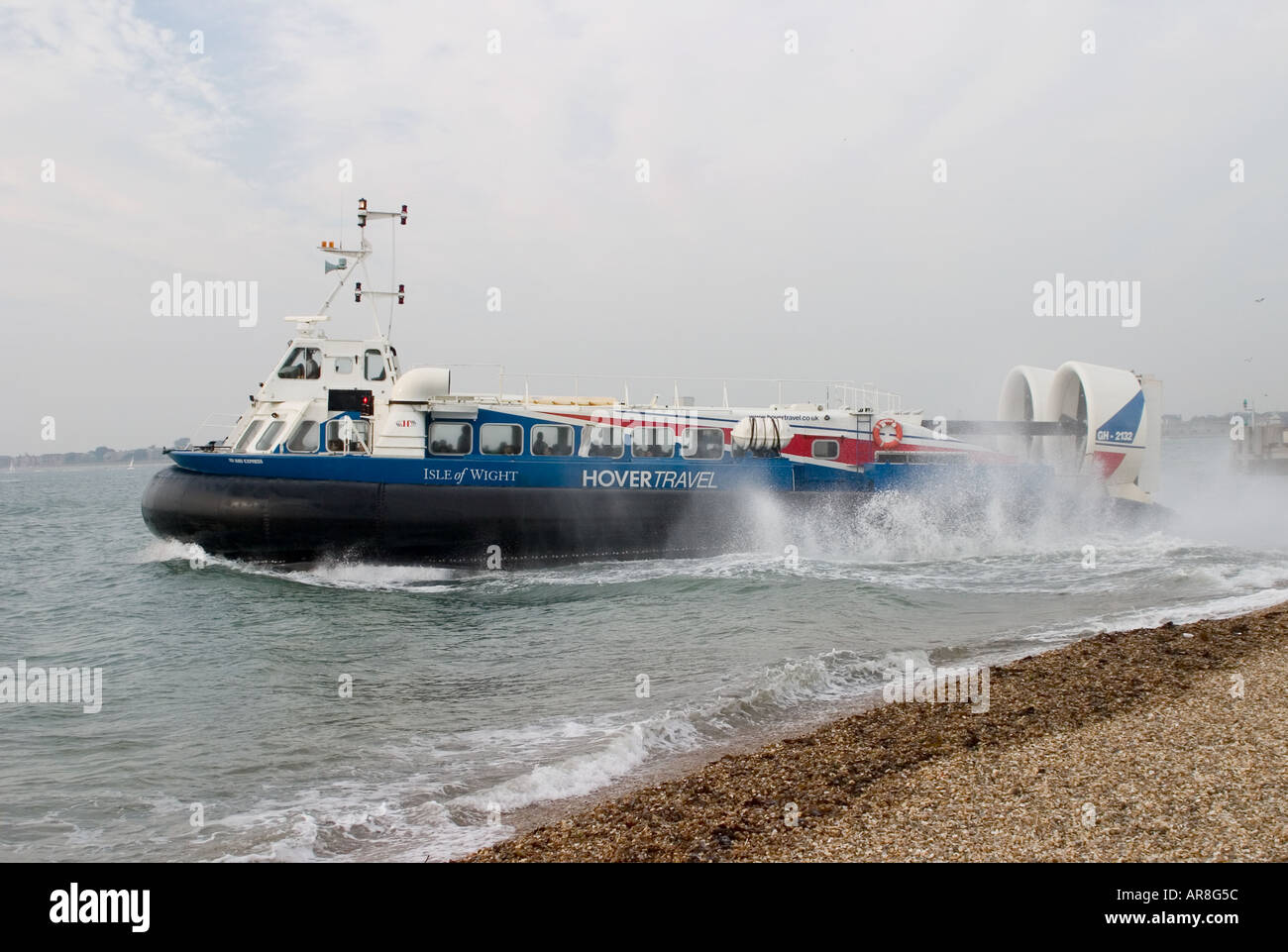 The AP1 88 100 Hovercraft service run by Hoverspeed between Portsmouth ...
