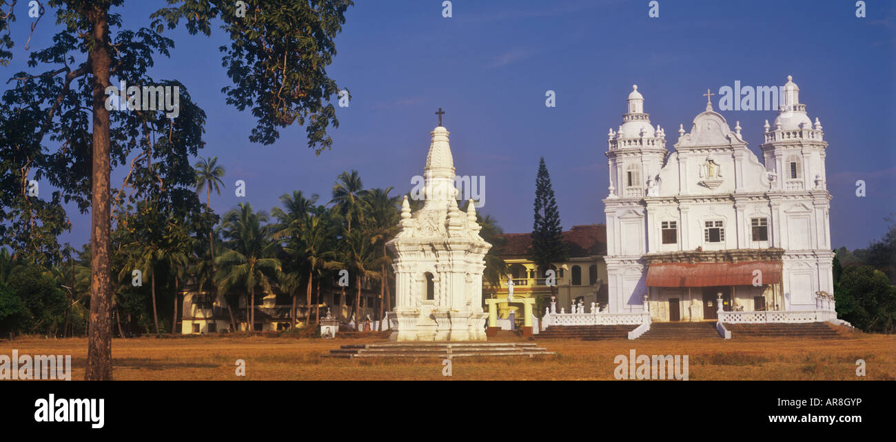 Church of St Alex Curtorim Goa India Stock Photo - Alamy