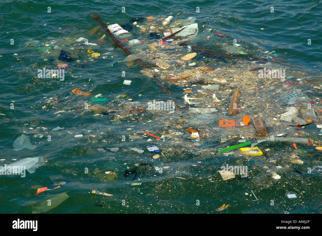 Sea pollution by plastic and trash Stock Photo, Royalty Free Image ...
