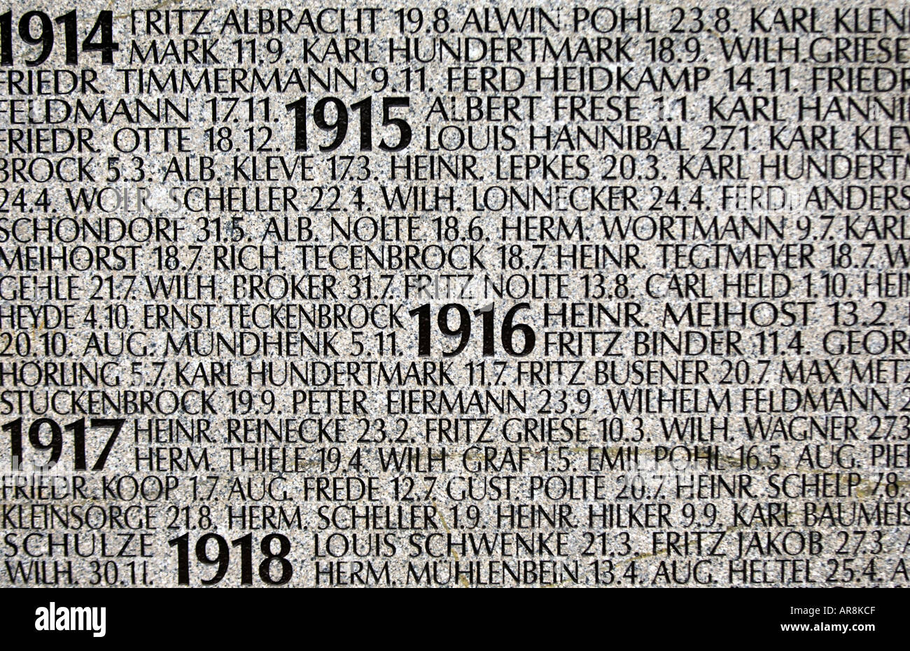 world war memorial, german, germany, 1914, 1915, war dead, names ...