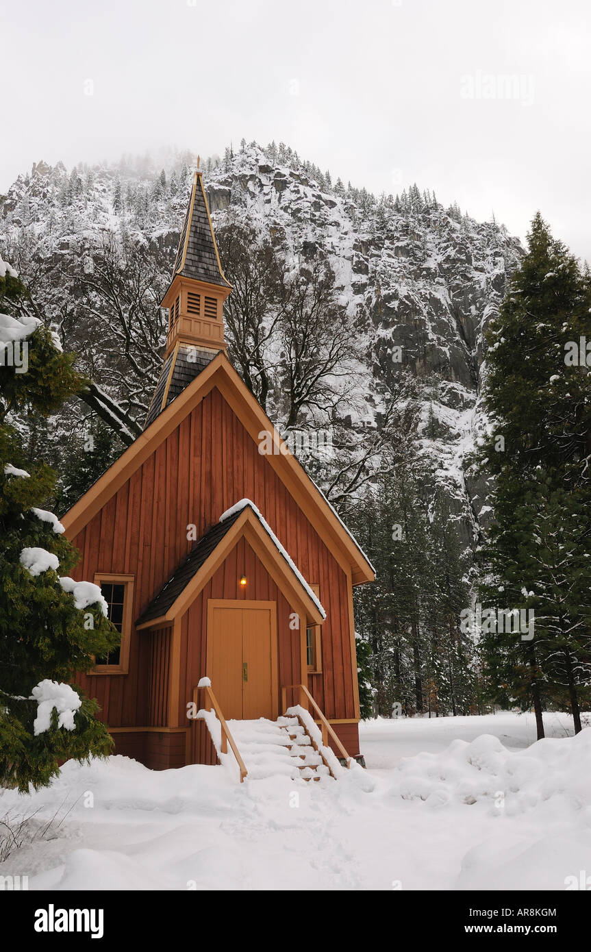 Chapel in the forest in winter hi-res stock photography and images - Alamy