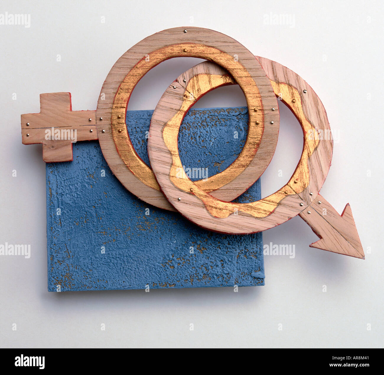 Two wooden gender signs hi-res stock photography and images - Alamy