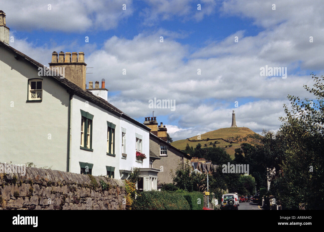 Sir John Barrow's Monument on top of Hoad Hill overlooking Ulverston ...