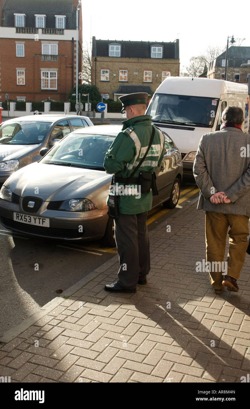 Car parking warden hi-res stock photography and images - Alamy