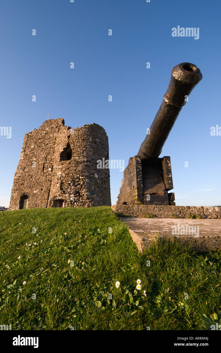 Castle Hill, Tenby, Pembrokeshire West Wales Stock Photo - Alamy