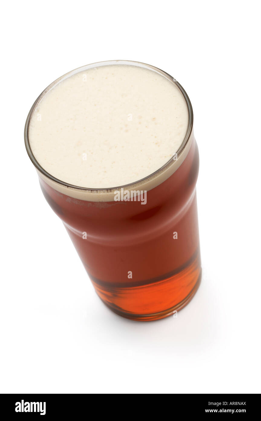 Pint of Beer in straight glass Stock Photo - Alamy