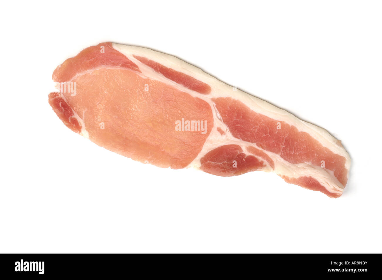 Slice of Back Bacon Stock Photo - Alamy
