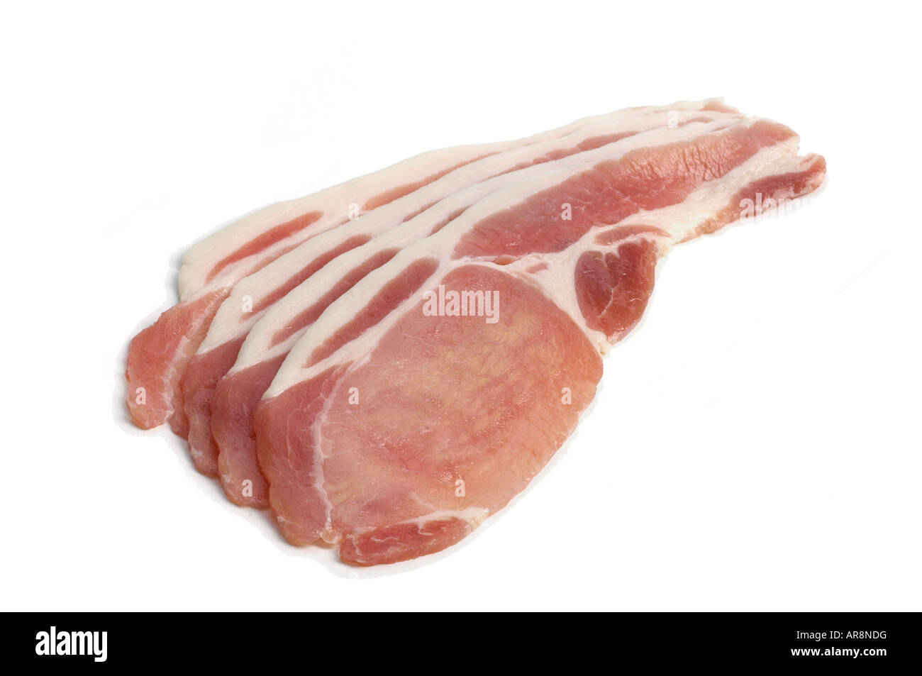 Rashers of Back Bacon Stock Photo - Alamy