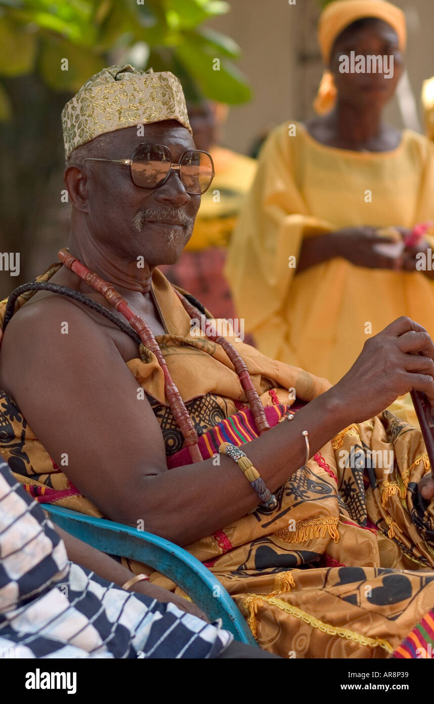 Traditional Ga chief Stock Photo - Alamy