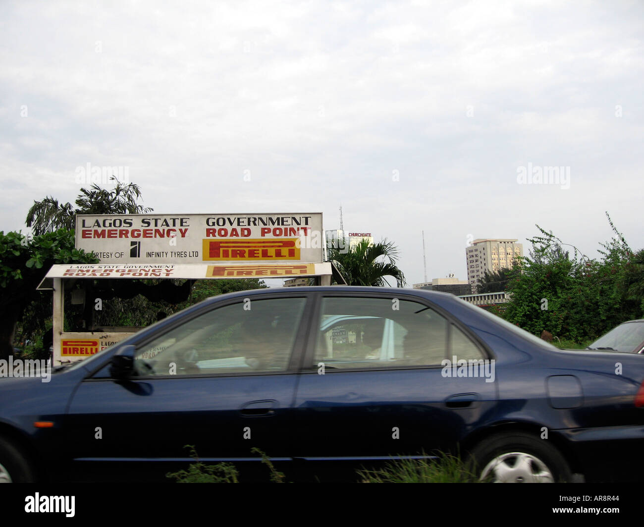 Police check point, Victoria Island, Lagos, Nigeria Stock Photo - Alamy
