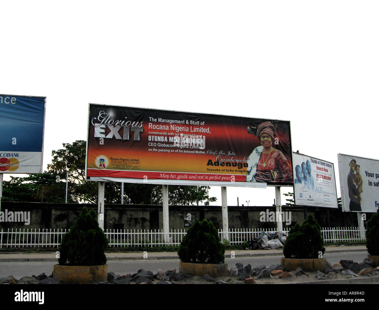 Bill board sign - Rocana Nigeria Limited, Lagos, Nigeria Stock Photo ...