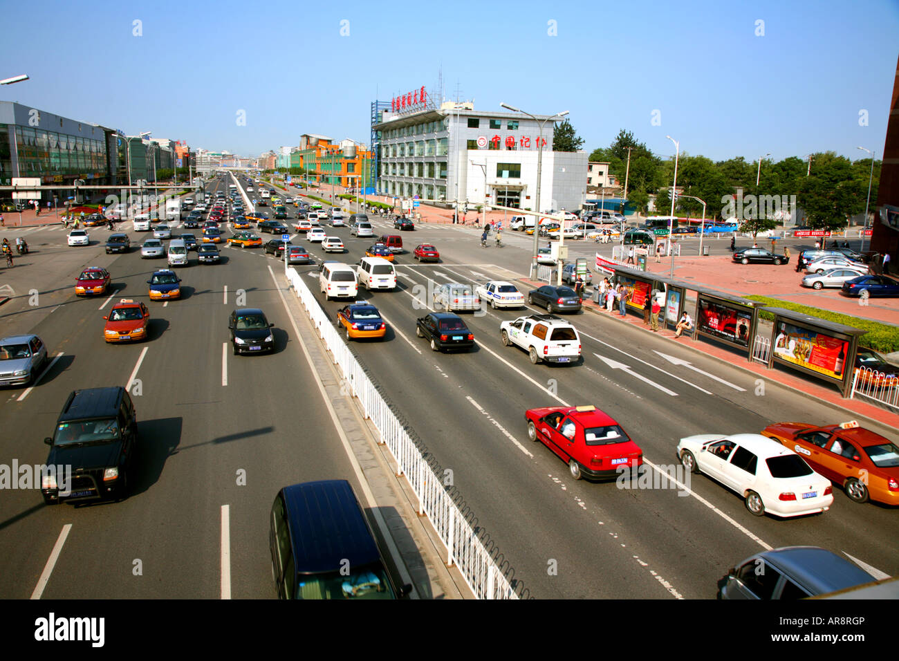Morning commuter traffic in a Beijing suburb, China Stock Photo - Alamy