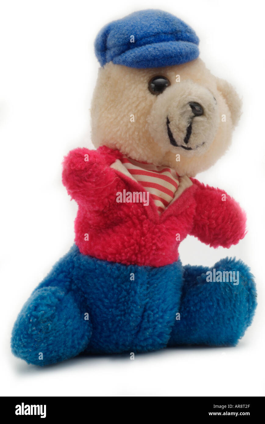 Soft toy teddy bear cartoon England UK United Kingdom GB Great Britain ...