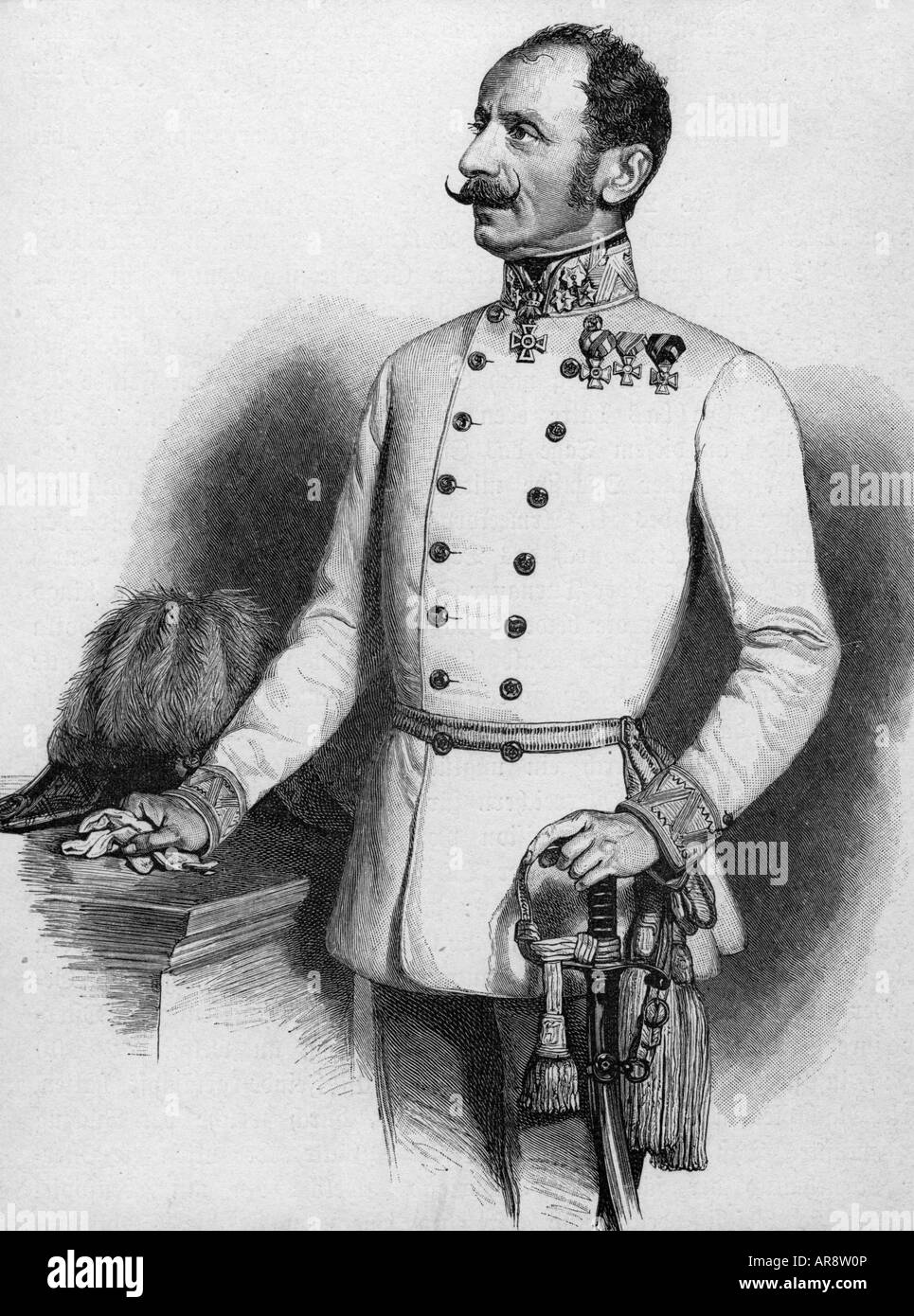 Commander of the austrian northern army 1866 hi-res stock photography ...