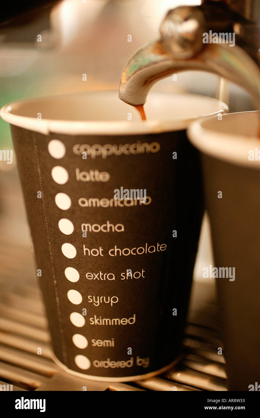 Coffee being served Stock Photo - Alamy