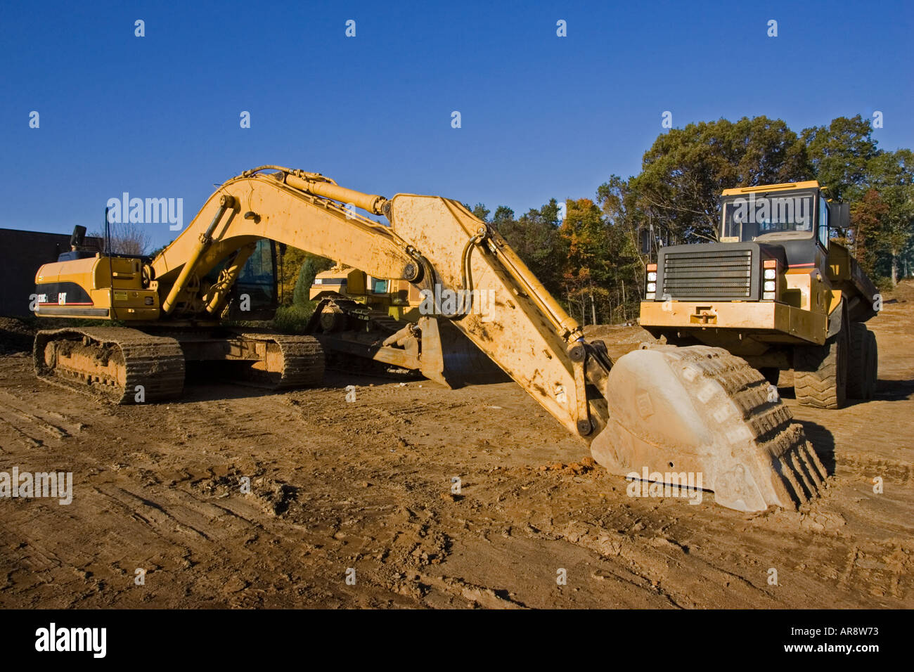 Machinery at a construction site Stock Photo - Alamy