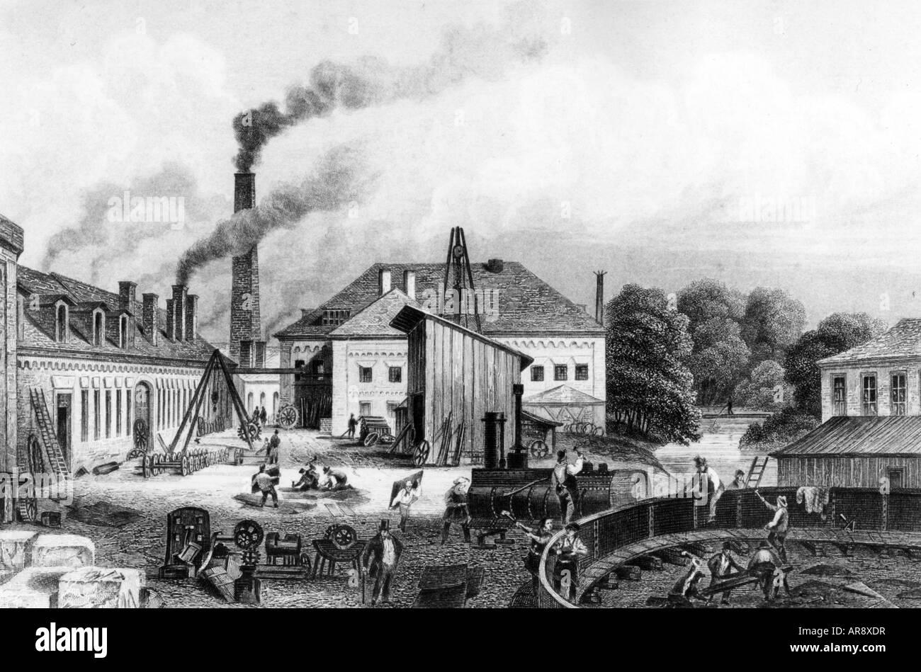 Maffei engine factory Black and White Stock Photos & Images - Alamy