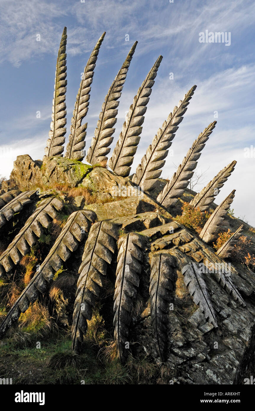 "Some Fern". Outdoor sculpture by Kerry Morrison, 1997. Grizedale ...