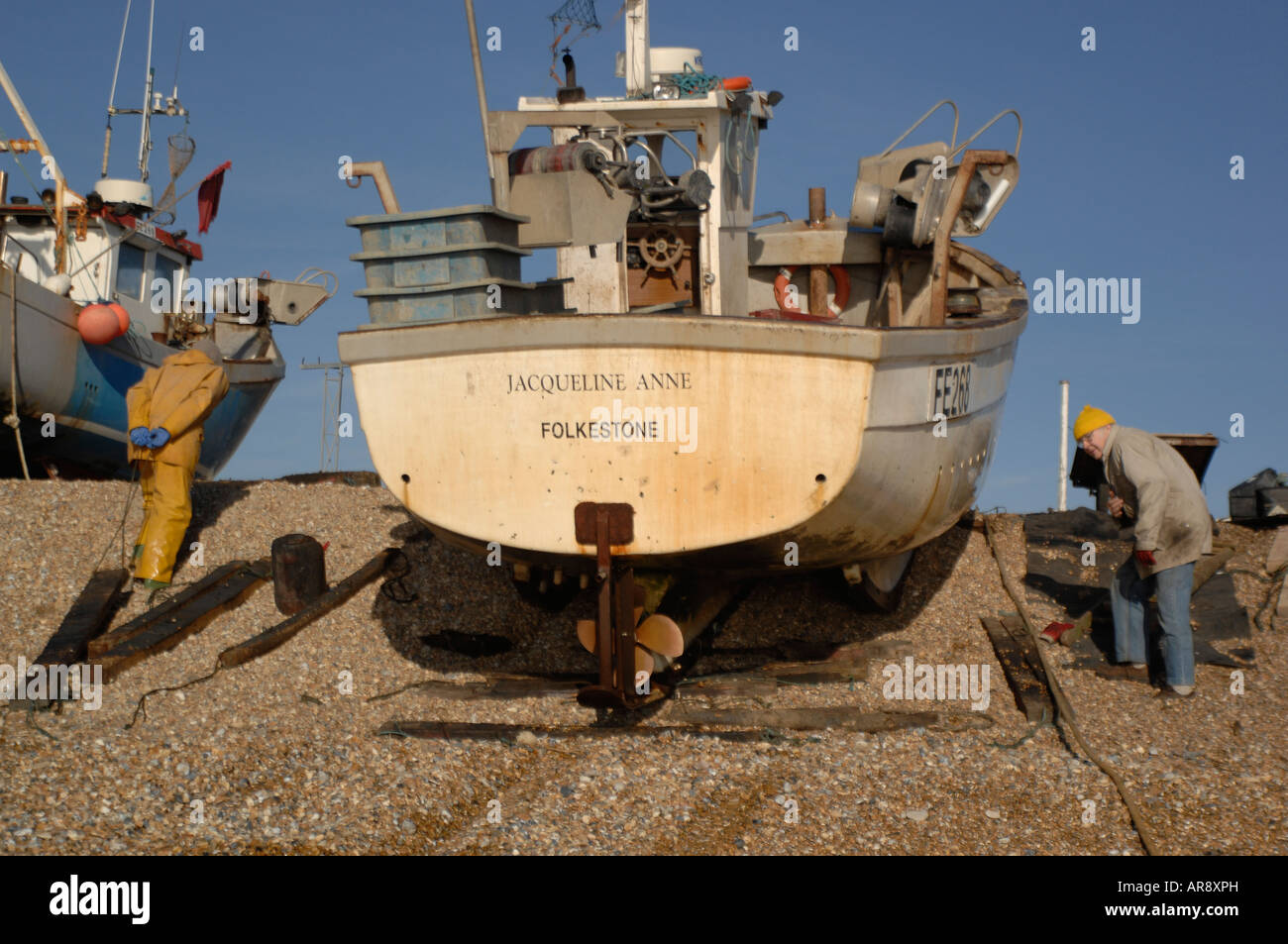 Fishing boat, Hythe, Kent, England Stock Photo - Alamy