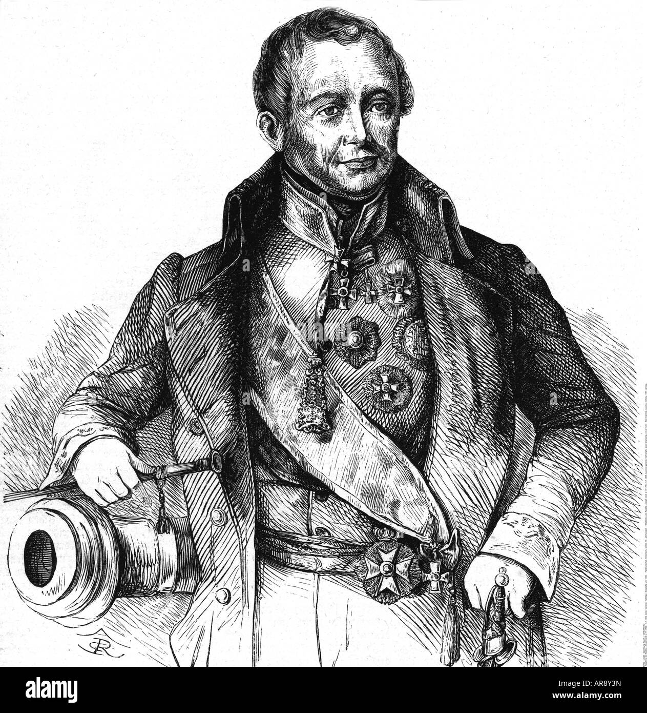 Austrian field marshal 19th century Black and White Stock Photos ...