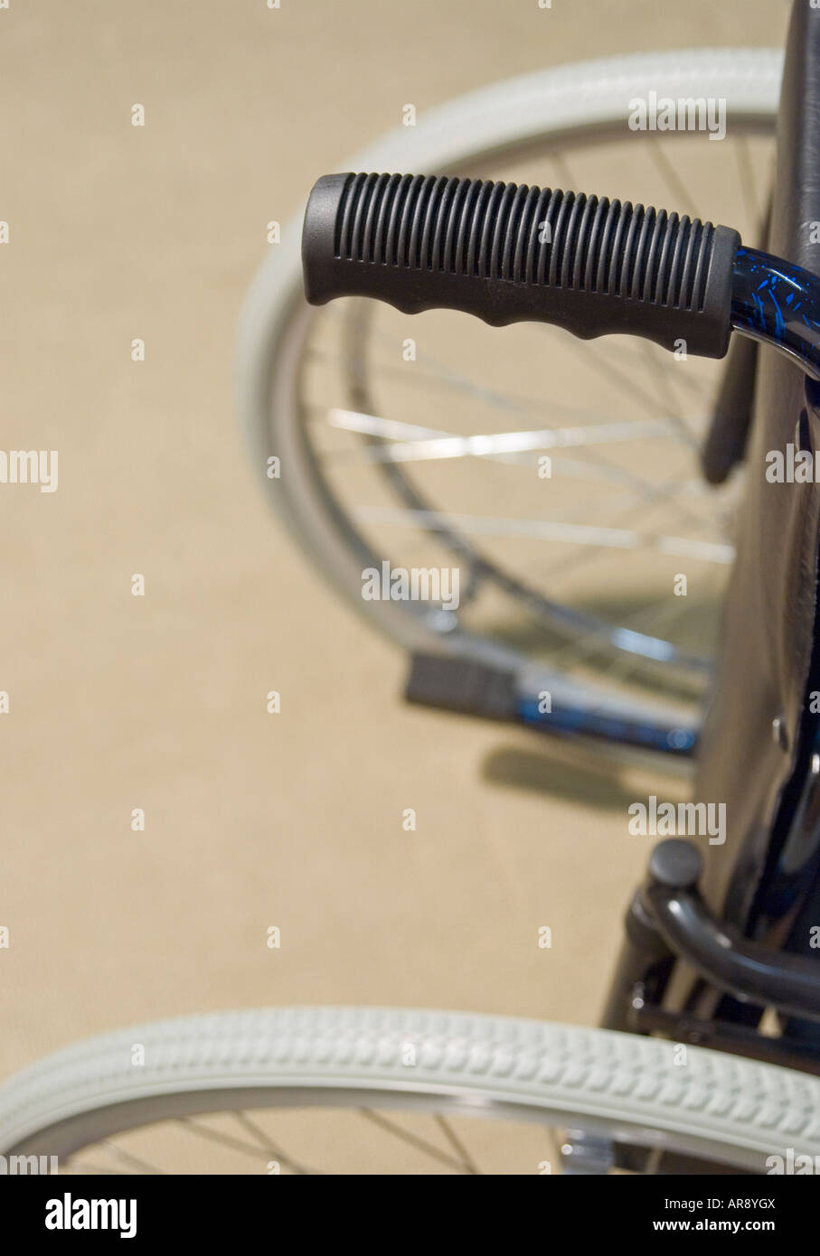 wheelchair s handle Stock Photo - Alamy