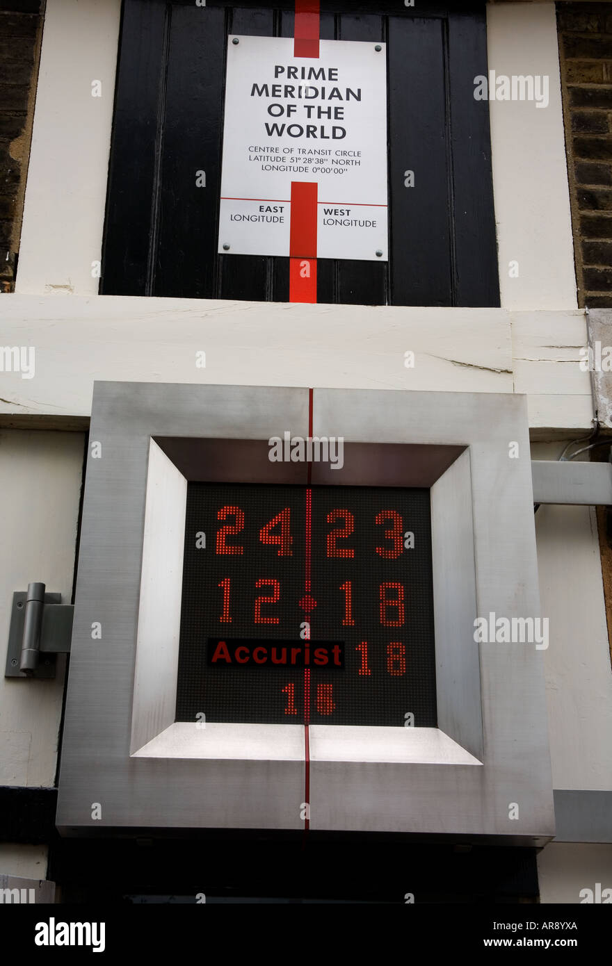 Greenwich Meridian Line London England Stock Photo - Alamy