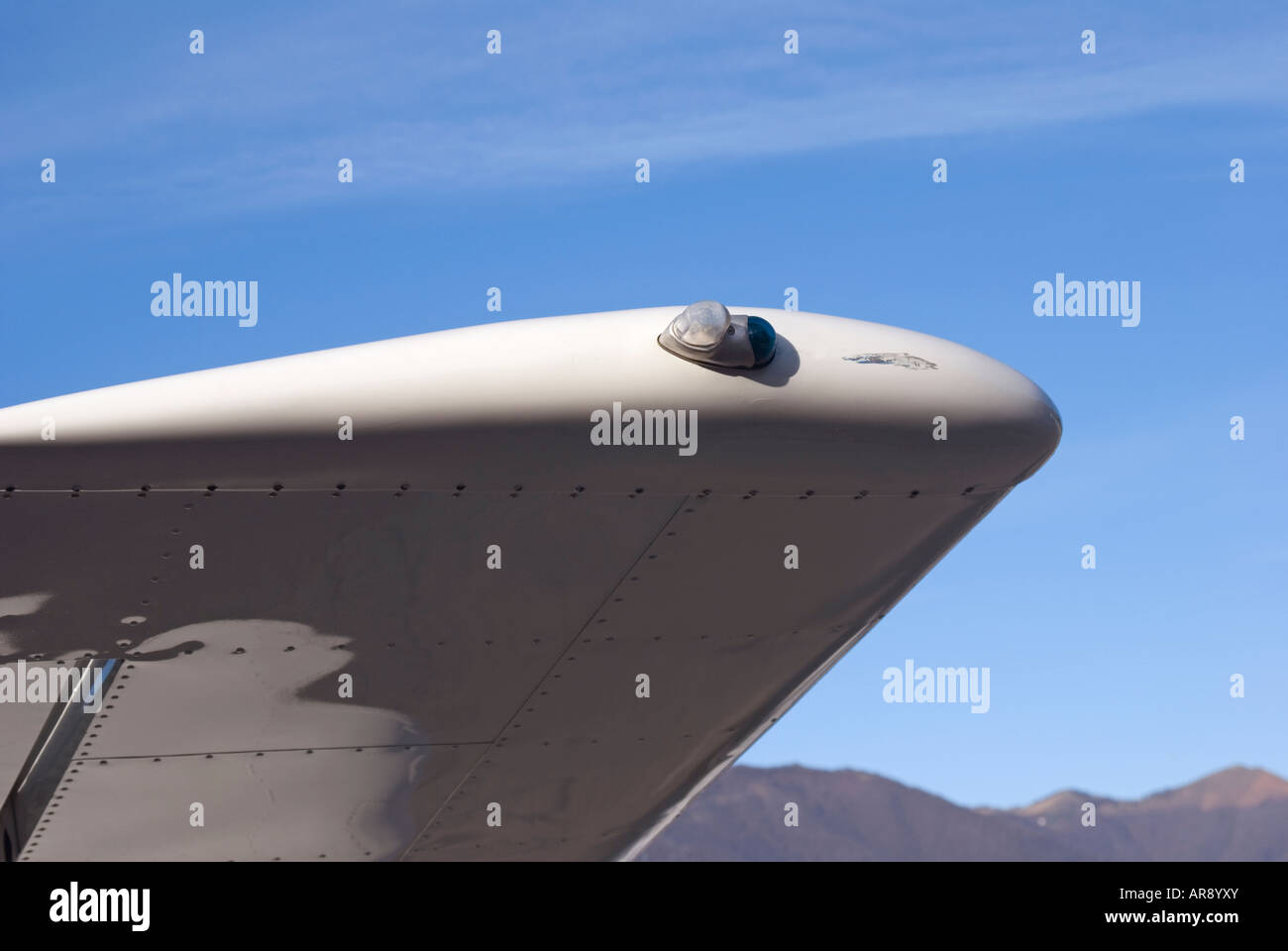 extremity of a small airplane wing Stock Photo - Alamy