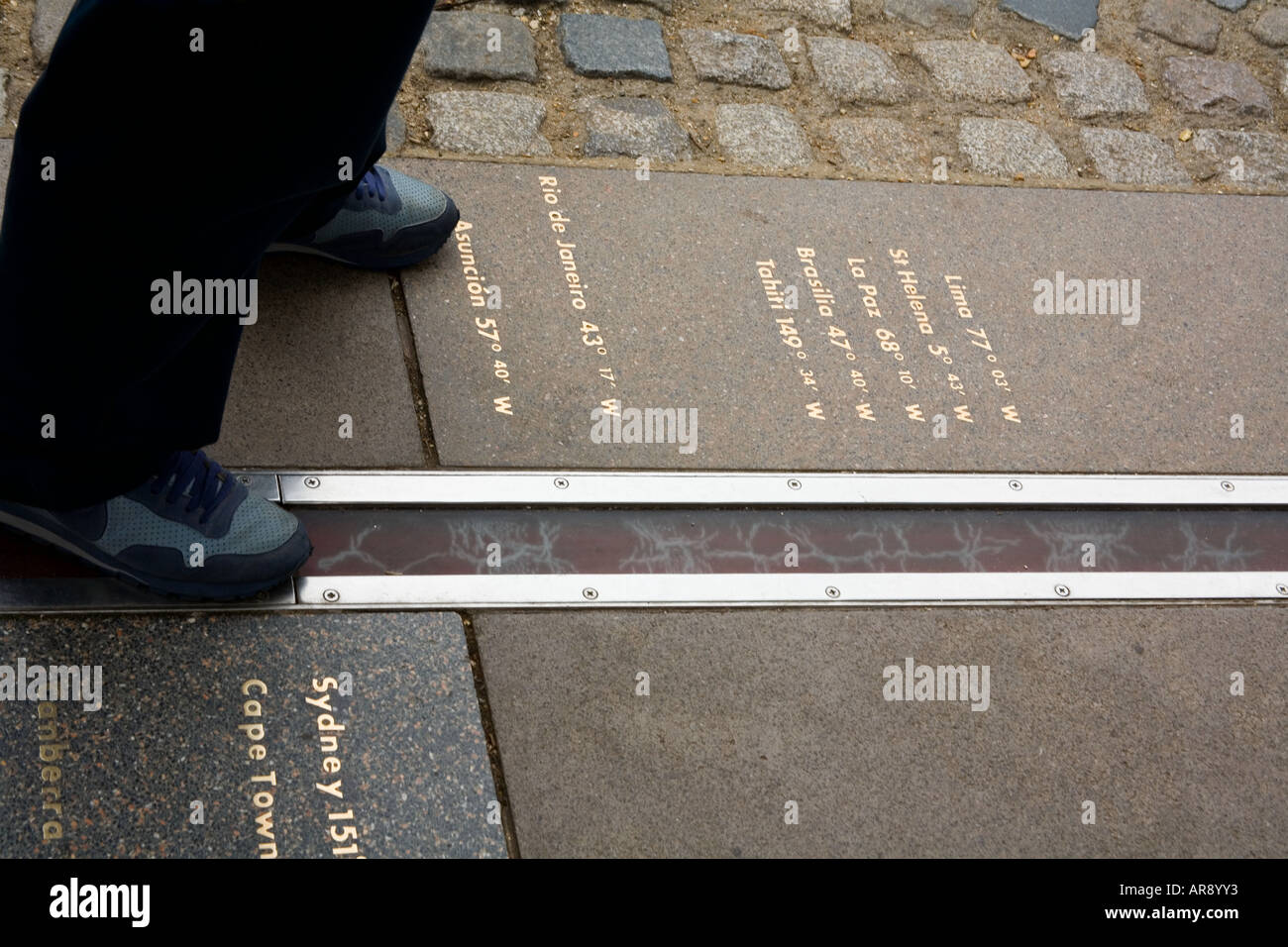 Zero meridian line hi-res stock photography and images - Alamy