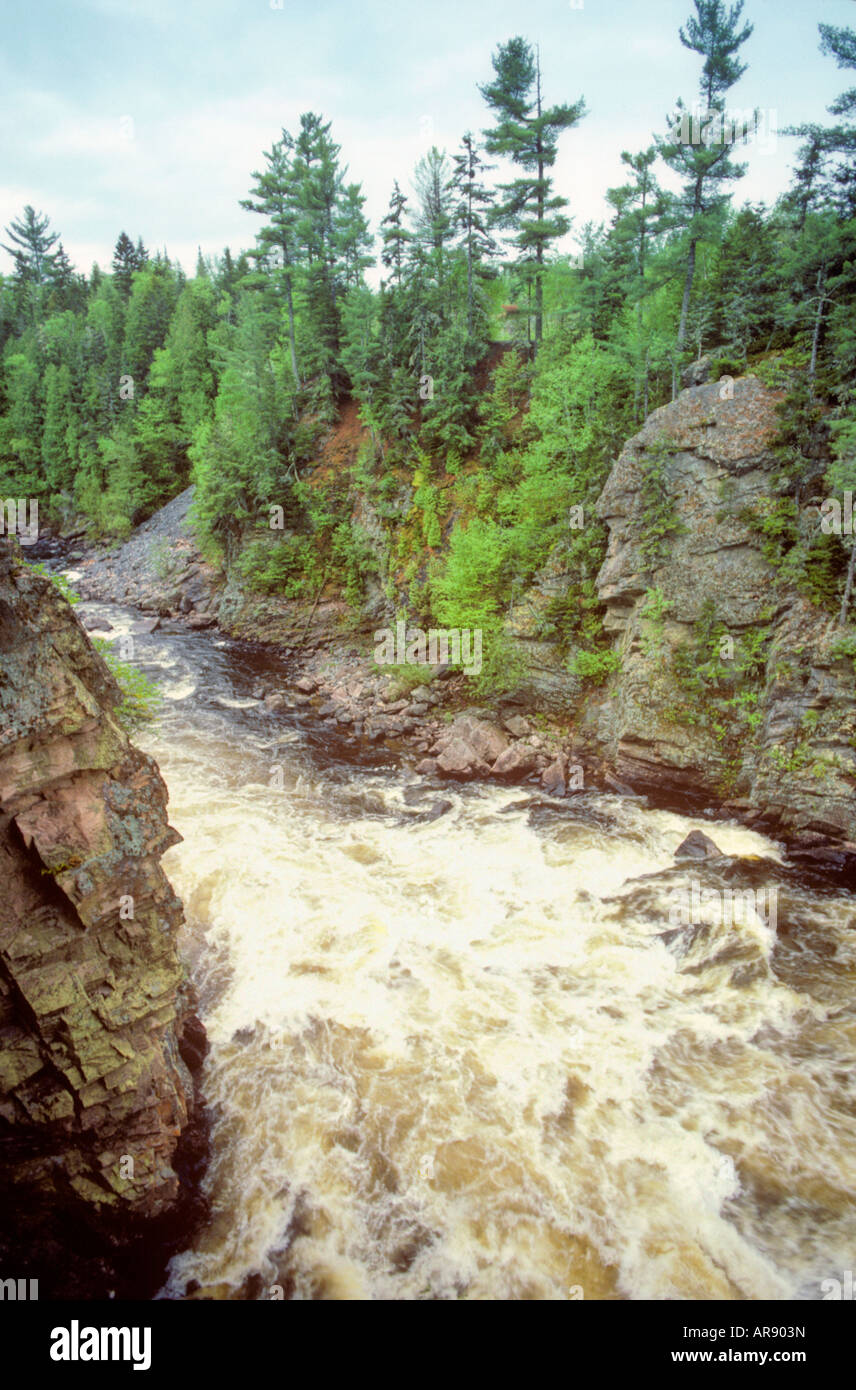 Rapids in the Ripogenus Gorge on the Penobscot River Maine Stock Photo ...