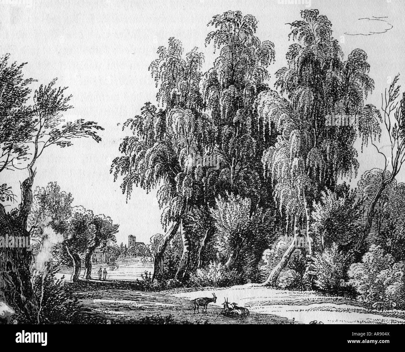geography/travel, Germany, Munich, view, Thalkirchen, steel engraving ...