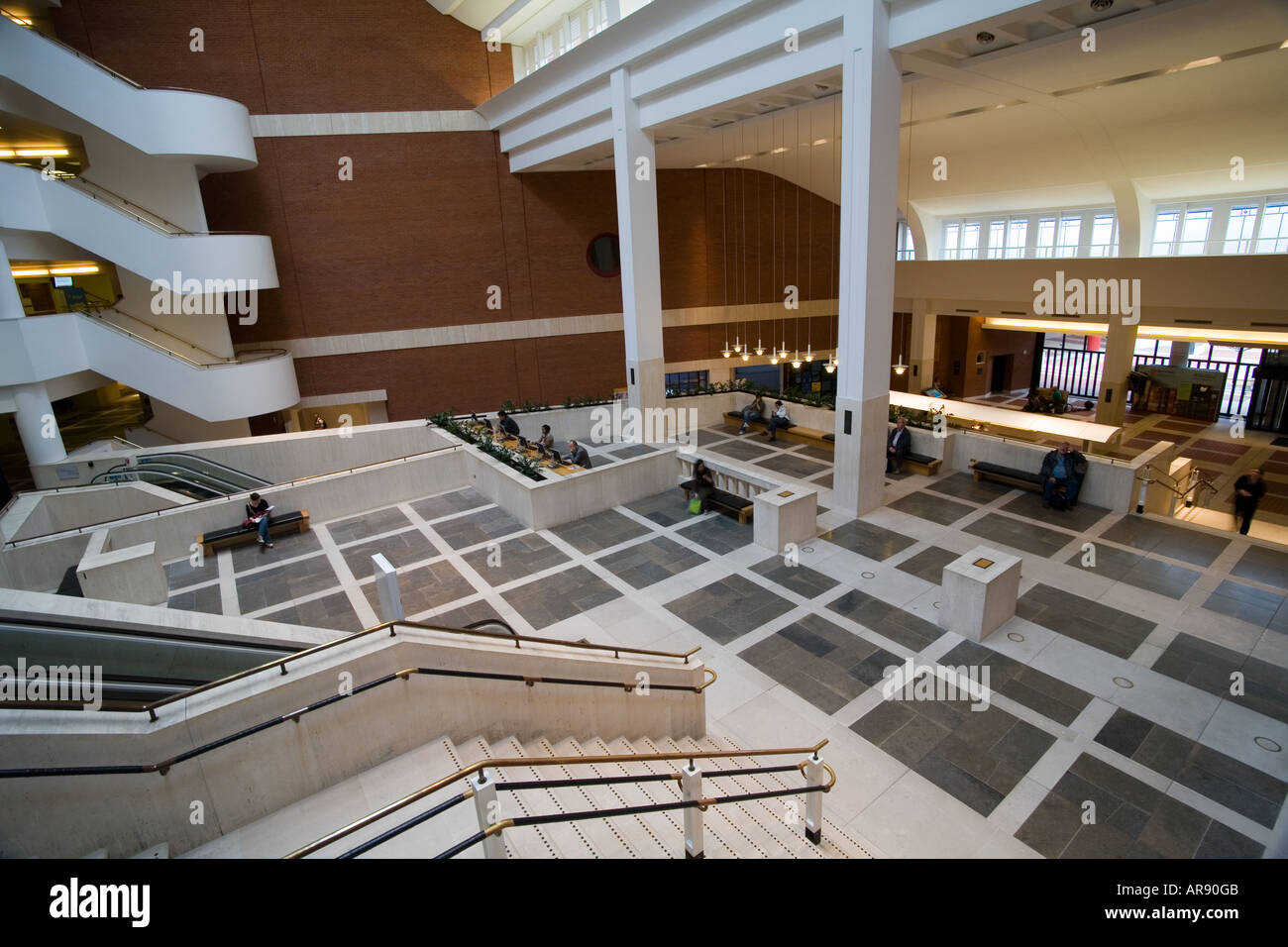 British Library Interior London England Stock Photo - Alamy
