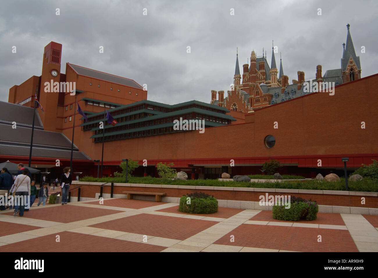 British Library and St Pancras Station London England Stock Photo - Alamy