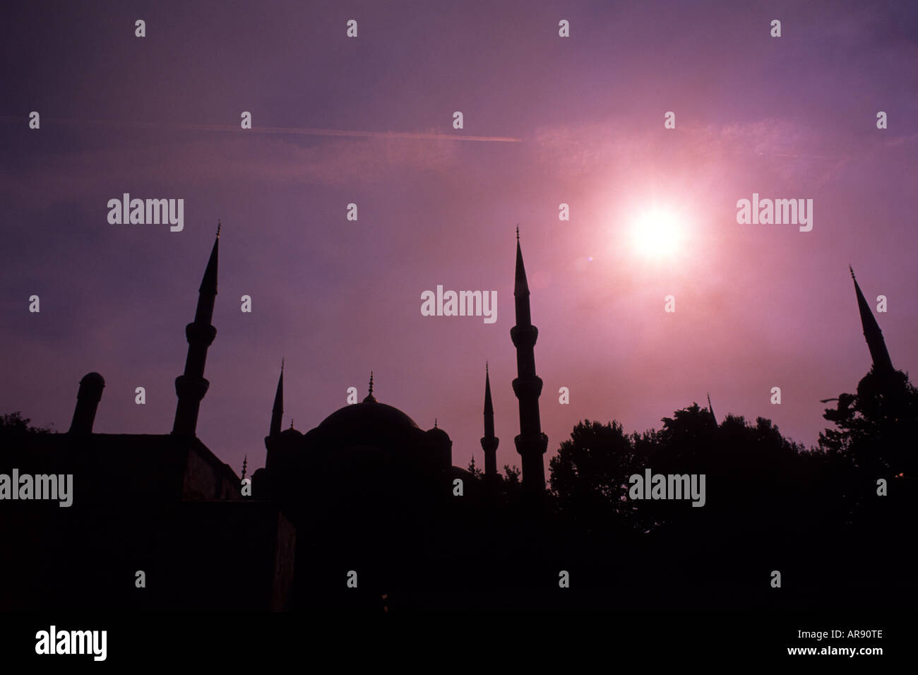 Beautiful and famous Blue Mosque in its beauty in Istanbul Turkey at ...